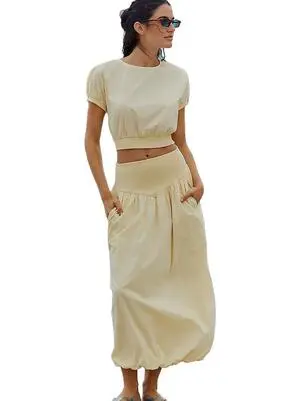 STATESIDE Stateside Pixie Poplin Skirt