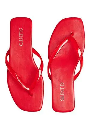 SILENT D Rella Jelly Flip-flop Sandals - Red/red
