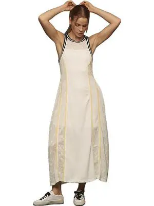 DAILY PRACTICE Sleeveless Seamed Midi Dress - Cloud Dancer