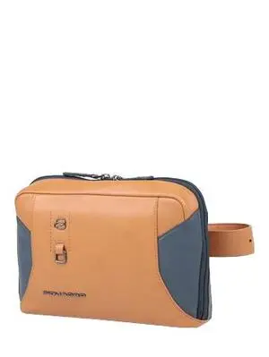 PIQUADRO Leather Belt Bag - Yellow