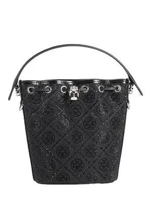 Tory Burch Jacquard Bucket Bag - Black