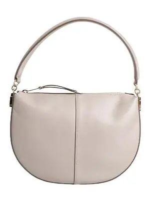 TOD'S Leather Hobo Bag - Grey