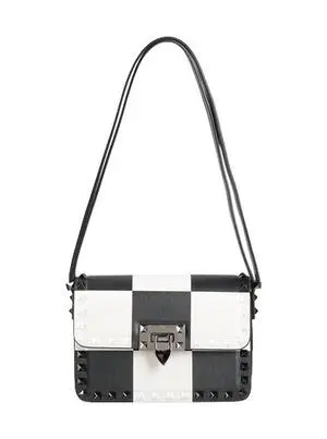 Valentino Garavani Leather Shoulder Bag With Studs - Black