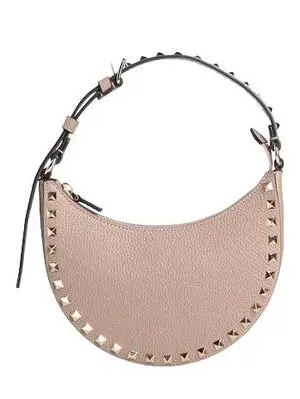 Valentino Garavani Leather Hobo Bag - Beige