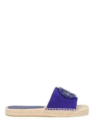 Tory Burch Leather Espadrilles - Purple