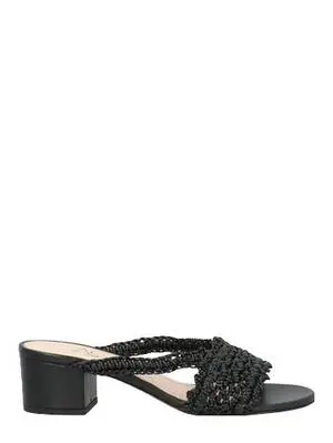 Agl Leather Sandals - Black