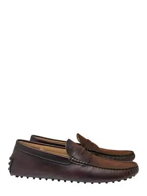 TOD'S Leather Penny Loafer - Brown