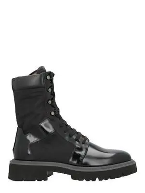 FERRAGAMO Ankle Combat Boots - Black