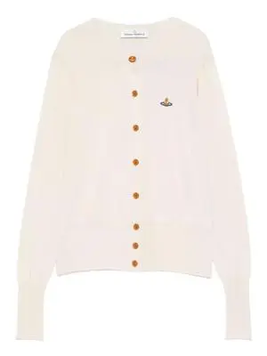 VIVIENNE WESTWOOD Button-fastening Cardigan - Neutrals