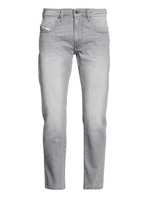 DIESEL Cotton-elastane Tapered Jeans - Grey