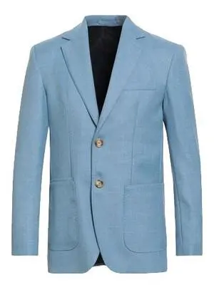 JOHNNY LAMBS Man Blazer Azure Size 34 Polyester, Wool