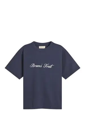 BRAM'S FRUIT Script Logo T-shirt - Navy