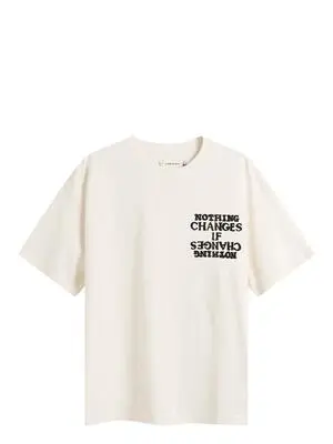 HONOR THE GIFT Nothing Changes T-shirt - White
