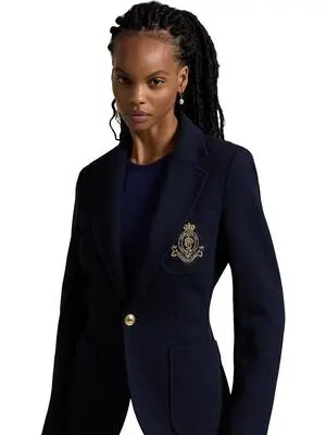 Ralph Lauren Single-button Knit Blazer - Park Avenue Navy