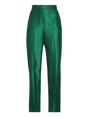 Max Mara Silk Shantung Pants - Green