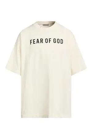 Fear Of God T-shirt Cream Size Cotton - White