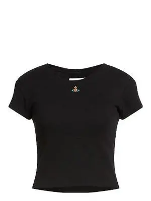 VIVIENNE WESTWOOD Cotton-elastane T-shirt - Black