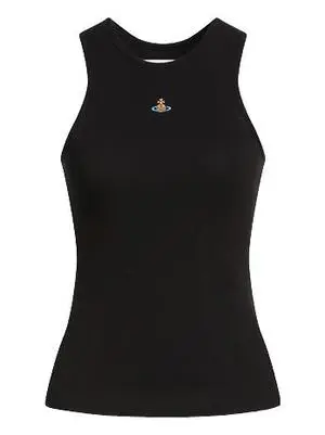 VIVIENNE WESTWOOD Tank Top In Cotton And Elastane - Black