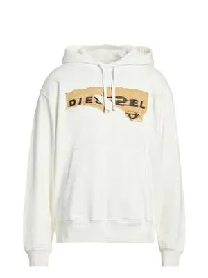 DIESEL Cotton French Terry Hoodie - White