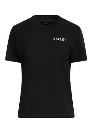 Amiri Logo-print Jersey T-shirt - Black