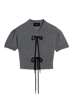 Simone Rocha Short Cashmere Cardigan - Grey