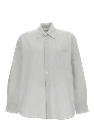 Our Legacy Striped Overshirt - White