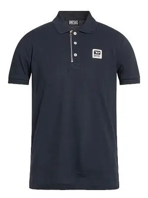DIESEL Polo Shirt Size Cotton, Elastane - Blue