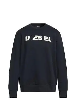 DIESEL Cotton French Terry Sweatshirt - Blue