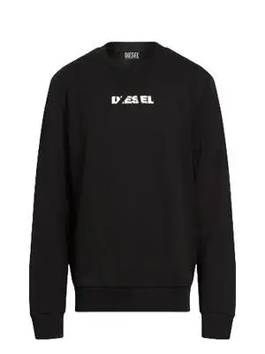 DIESEL Cotton-elastane French Terry Sweatshirt - Black
