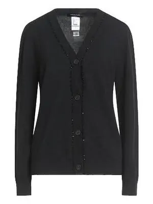Fabiana Filippi Cardigan In Virgin Wool, Silk, And Cashmere - Black