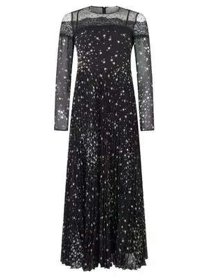 Valentino Garavani Star Lace Maxi Dress - Black