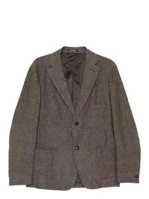 Emporio Armani Buttoned Blazer - Brown