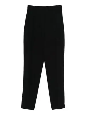 IMROSKA High-waisted Trousers - Black