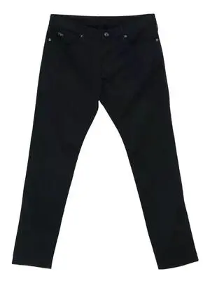 Emporio Armani Logo-plaque Trousers - Blue