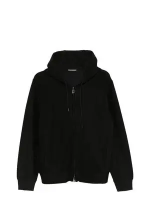 Emporio Armani Zip-up Hoodie - Black