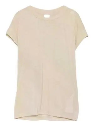 Eleventy Crew-neck Short-sleeve T-shirt - Neutrals
