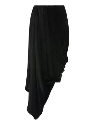 MAISON MARGIELA Draped Midi Skirt - Black