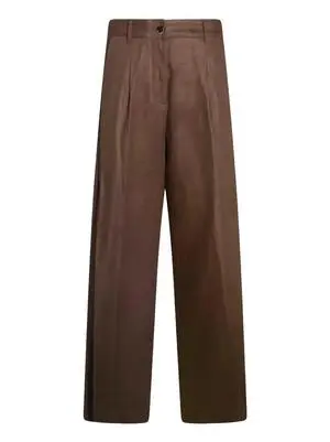NINE:INTHE:MORNING Straight-leg Trousers - Brown