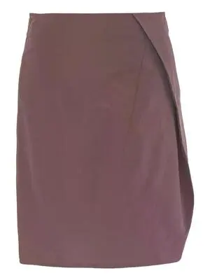Marni Mini Wrap Skirt - Brown