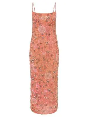Rachel Gilbert Francesca Sequin-embellished Dress - Pink