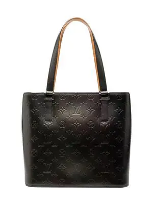 LOUIS VUITTON 2002 Monogram Mat Stockton Tote Bag - Grey