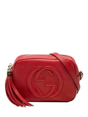 Gucci 2000-2015 Leather Soho Disco Crossbody Bag - Red
