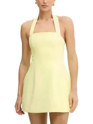 Bardot Nevelle Hourglass Halterneck Dress - Yellow