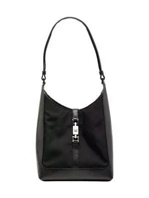 Gucci Canvas Jackie Shoulder Bag - Black