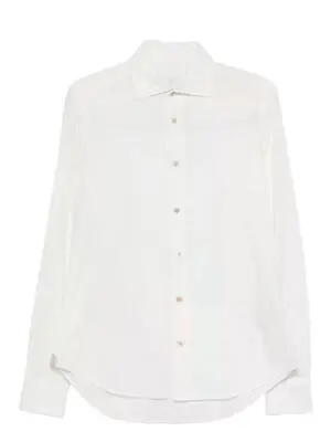 Eleventy Textured Buttoned Shirt - Neutrals