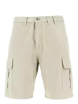 FORET Button-fastening Cargo Shorts - Neutrals