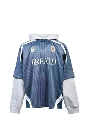 BREATH Layered Hoodie - Blue