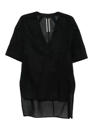 Rick Owens Island V-neck Top - Black