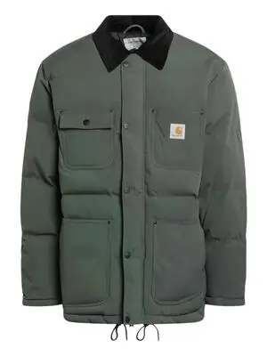 Carhartt Work In Progress Rayler Corduroy-collar Puffer Jacket - Green