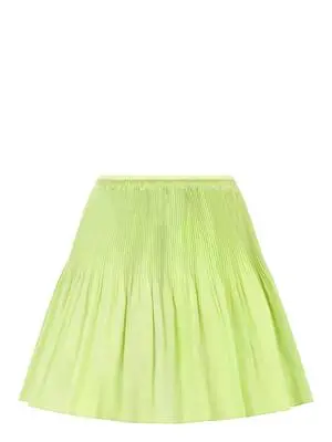 Valentino Garavani Pleated A-line Skirt - Green